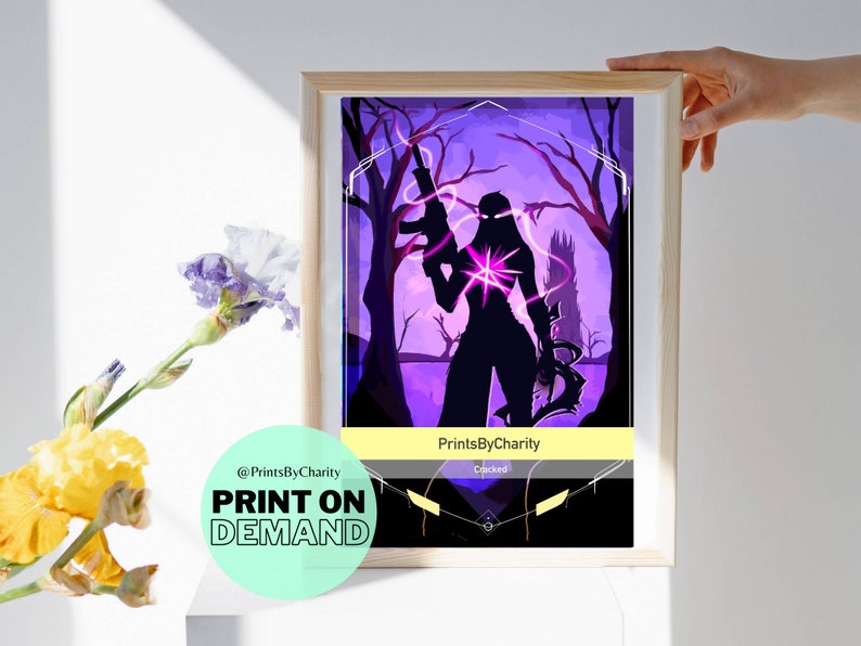 Custom Reyna Valorant Player Card Poster 11x17 Print Personalized ...