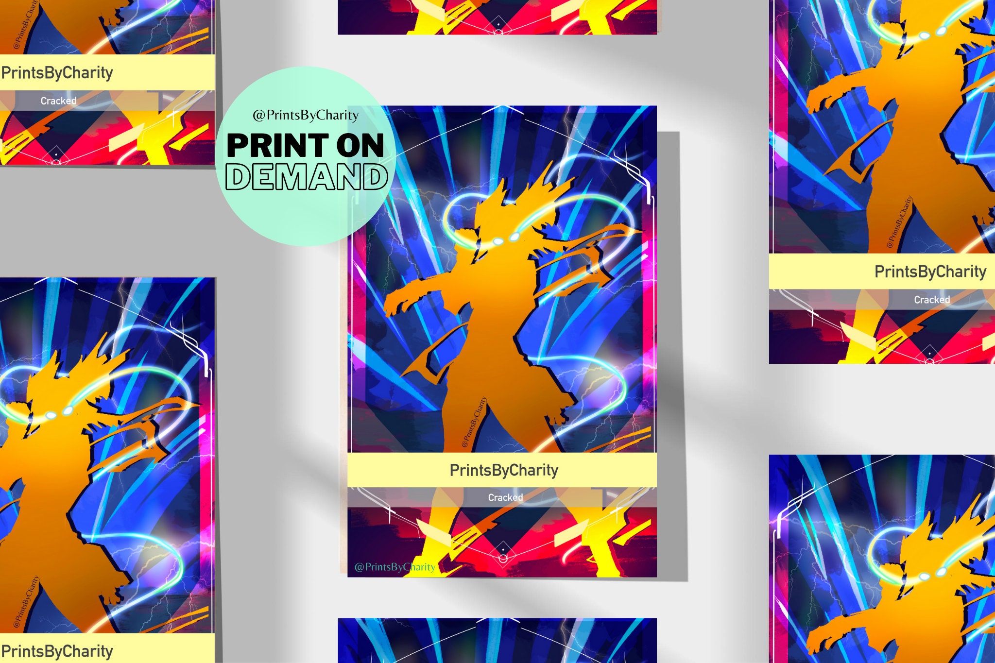 Custom Neon Valorant Player Card Poster 11x17 Print Personalized ...