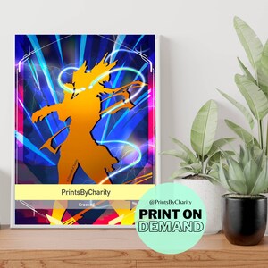 Custom Neon Valorant Player Card Poster 11x17 Print Personalized ...