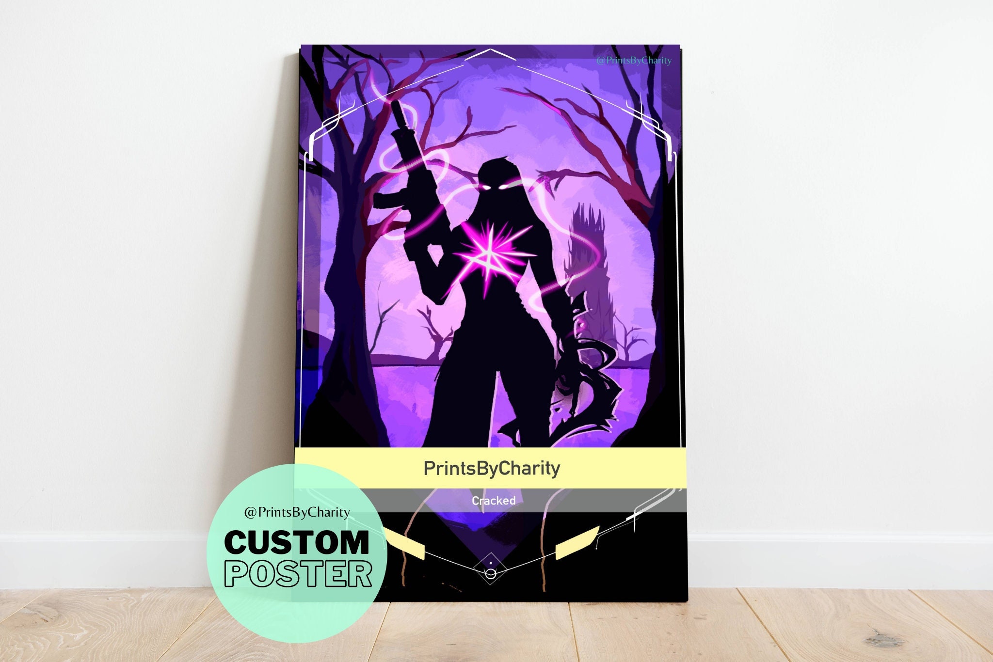 Custom Reyna Valorant Player Card Poster 11x17 Print Personalized ...