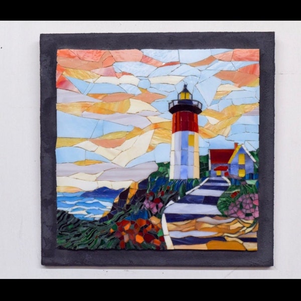 Mosaic Lighthouse - Etsy