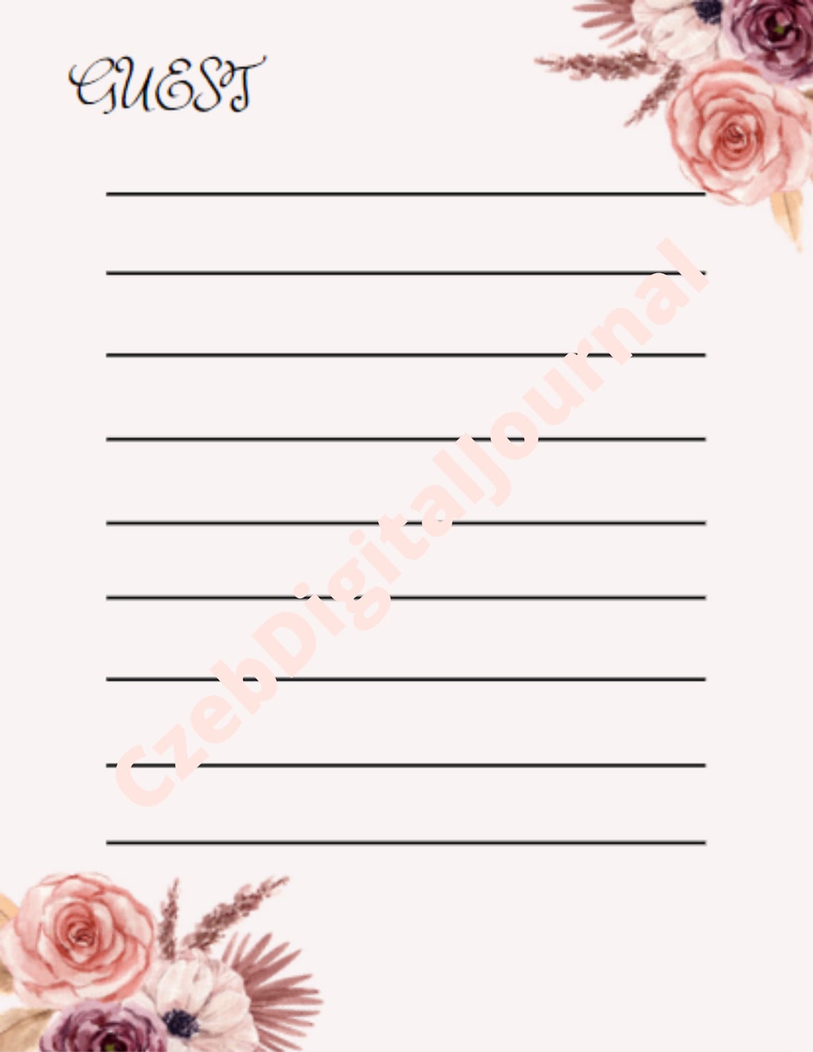 Wedding Digital Guest Book - Etsy