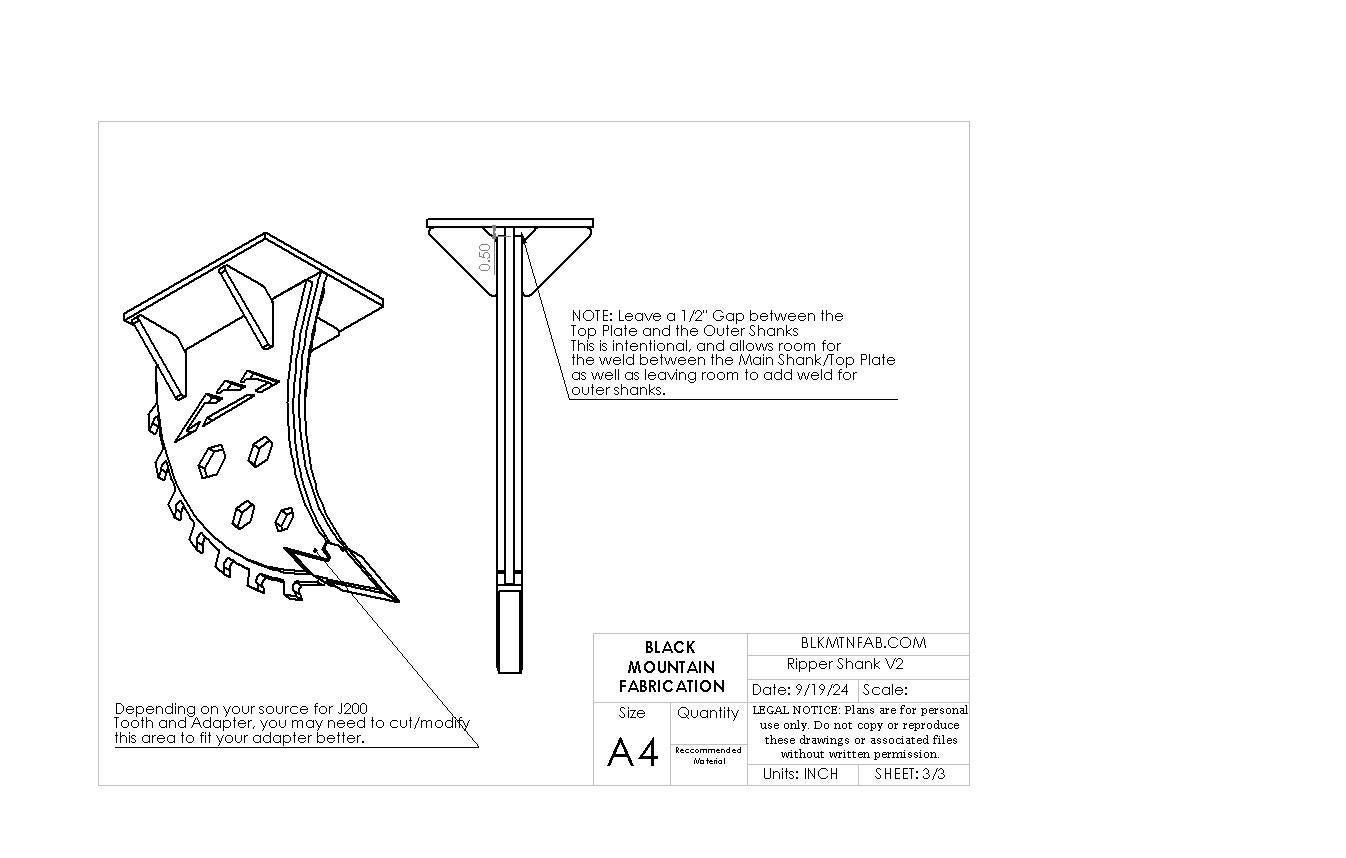 Mini Excavator Ripper DXF FILES!! - Etsy