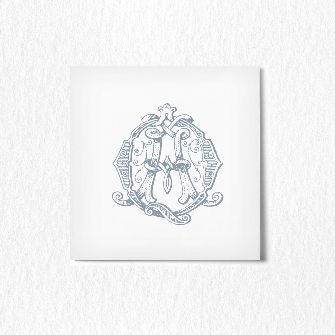 Q-A- AQ Wedding Duogram, Wedding Monogram | Wedding Logo | Invitation ...