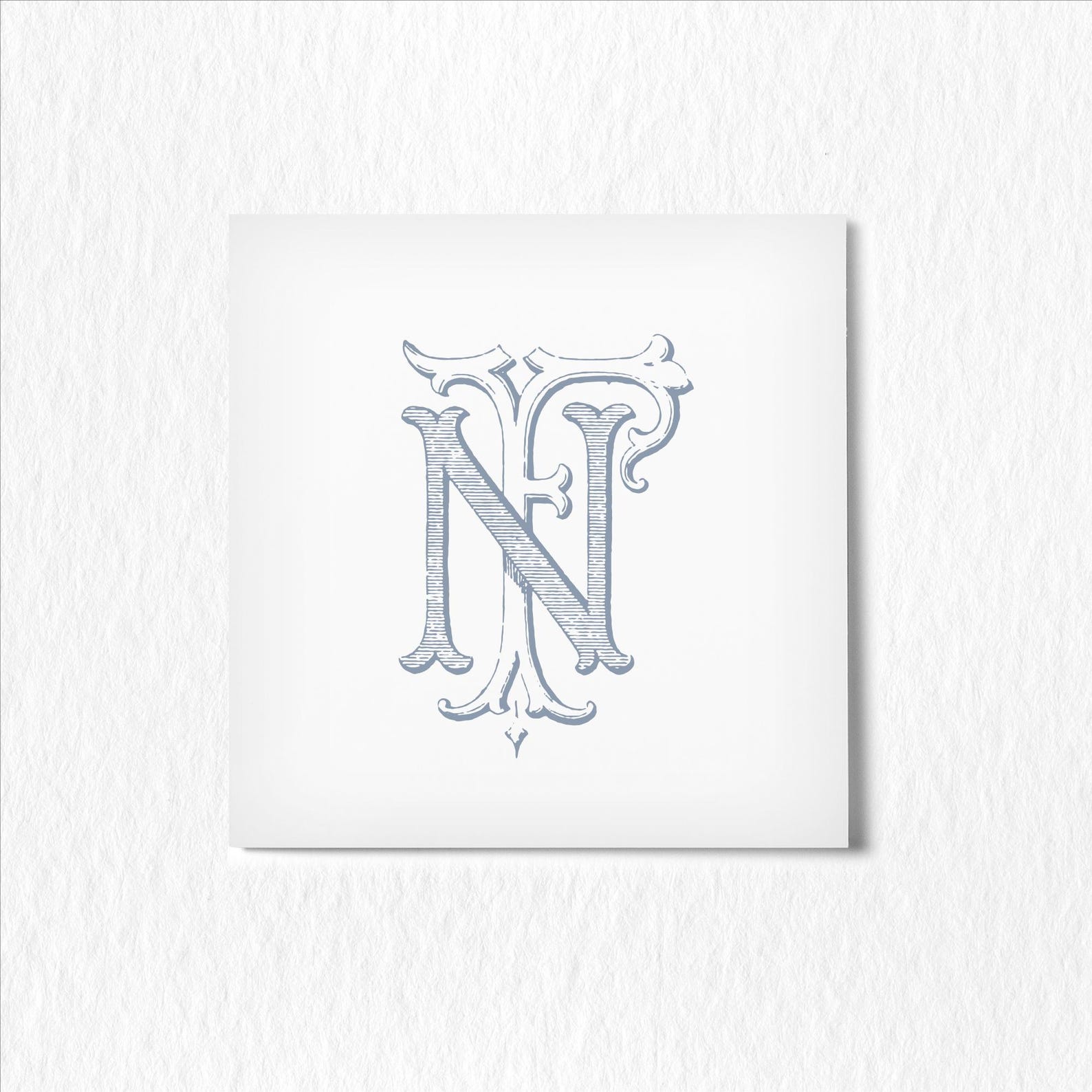 NF-FN Wedding Duogram, Wedding Monogram | Wedding Logo | Invitation ...