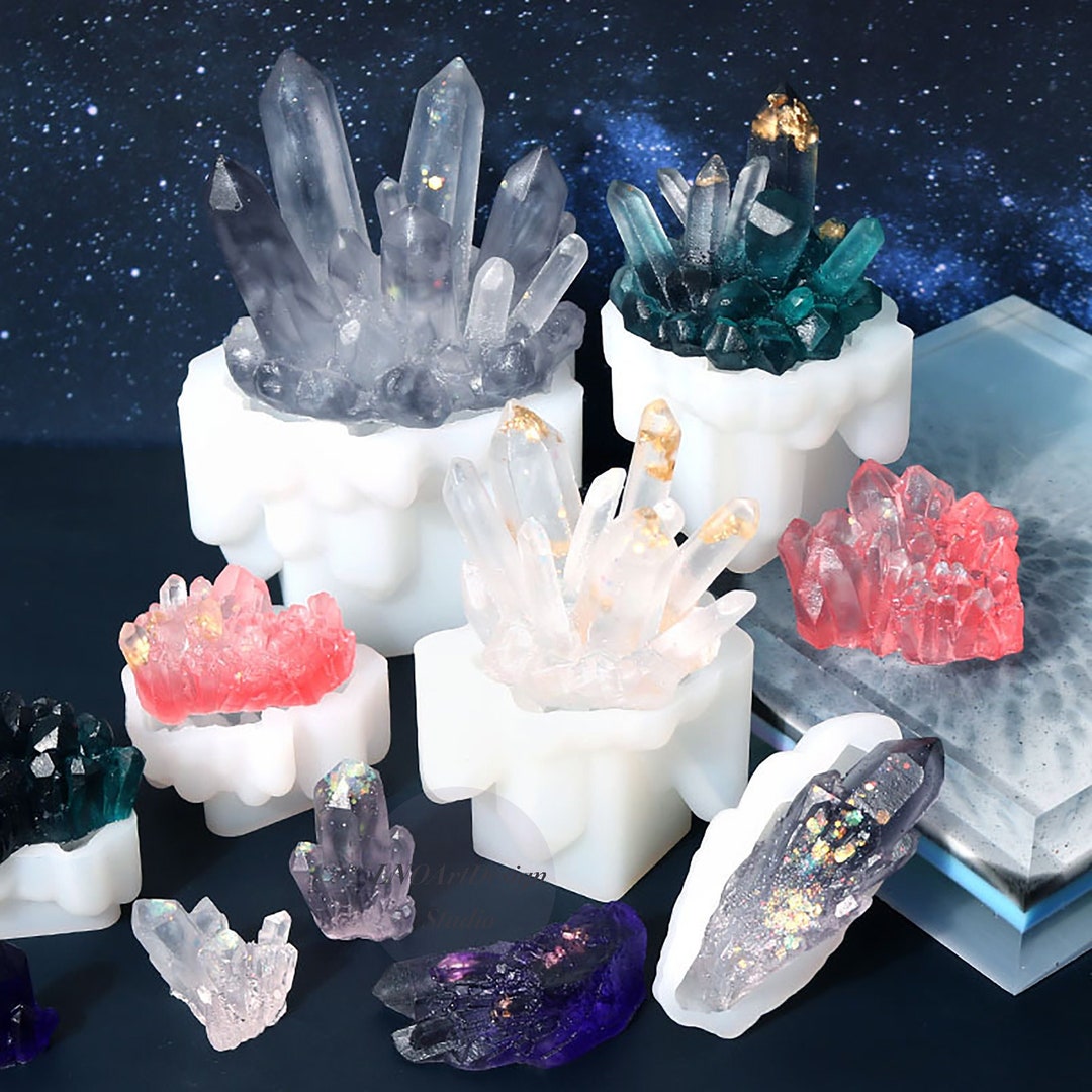 Crystal Cluster Silicone Mold,high Gloss Shiny Crystal Mold,resin ...