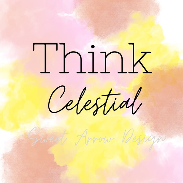 Think Celestial Print - Etsy