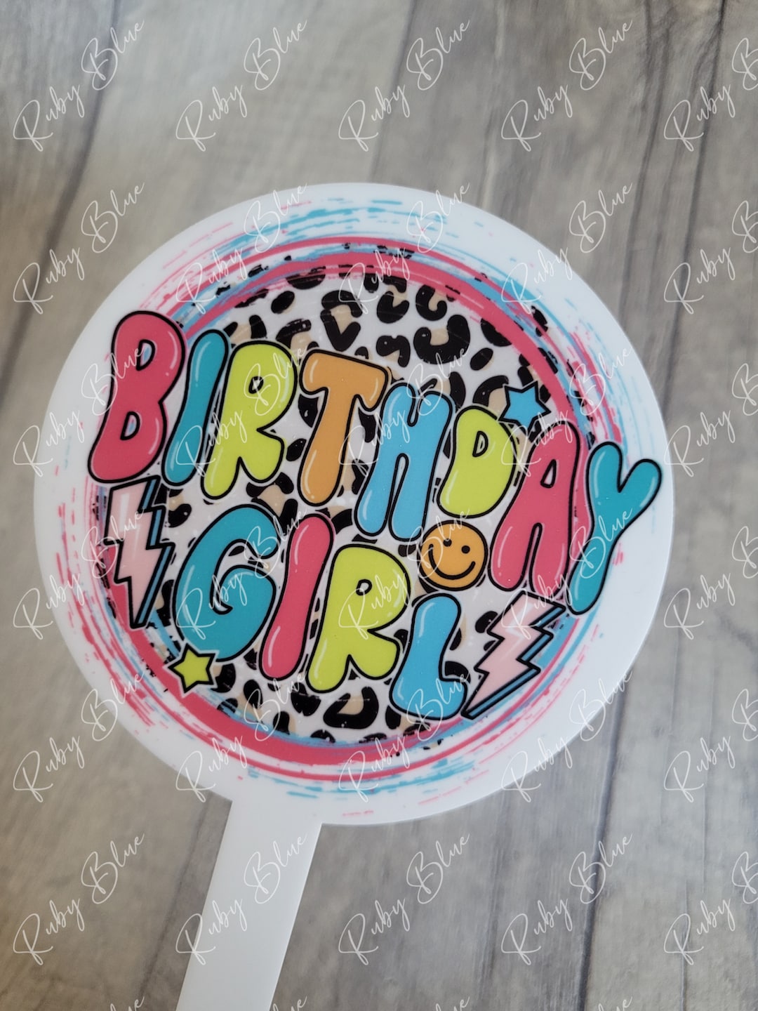 Birthday Girl Cake Topper / Cake Paddle - Etsy