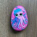 Cute Octopus Rock, Hand Painted Octopus, Rock Art, Octopus Painting ...