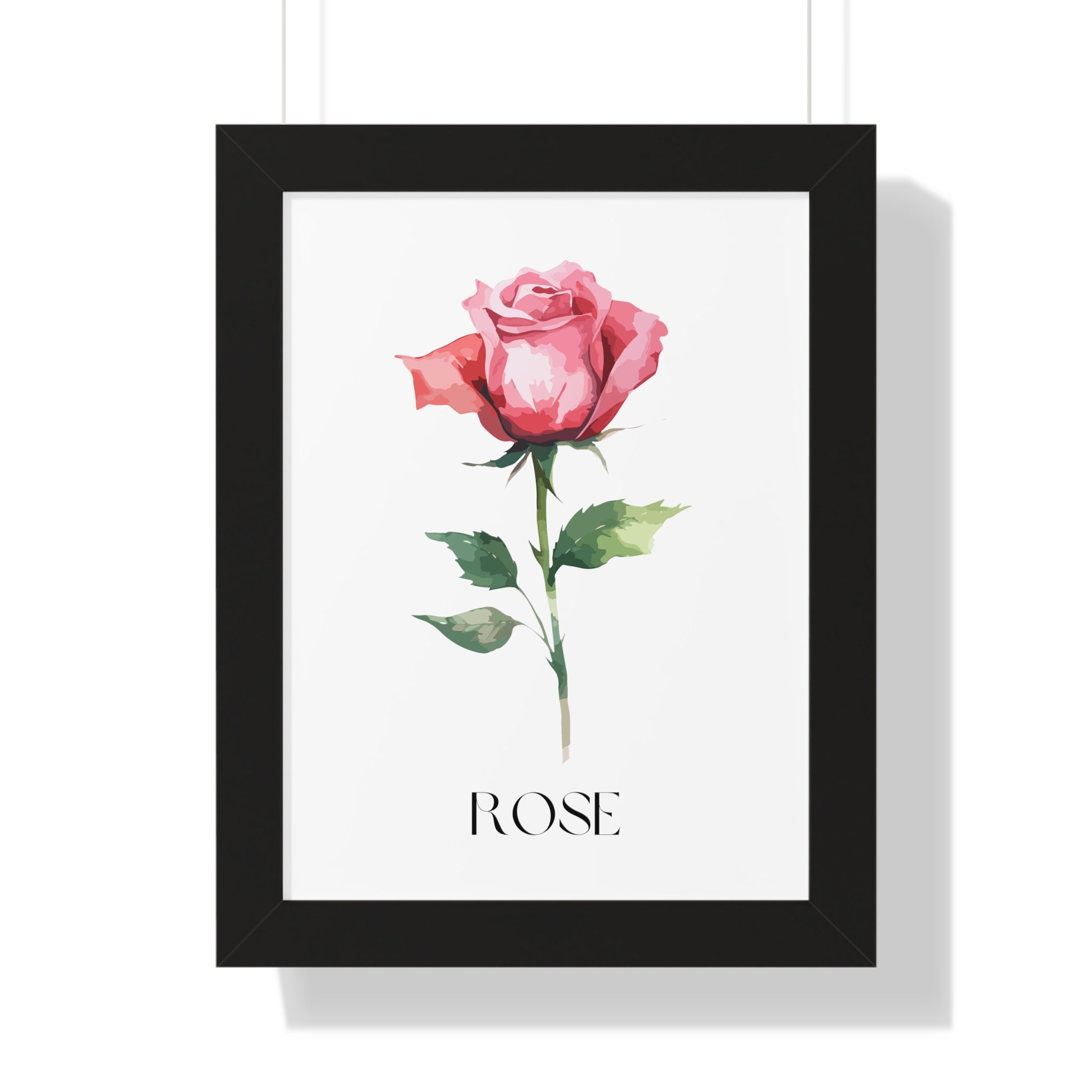 Rose Framed Poster, Rose Birth Month Flower, June Birth Flower, Rose ...