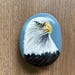 Eagle Rock, Hand Painted Rock, Rock Art, Eagle Decor, Painted Eagle ...