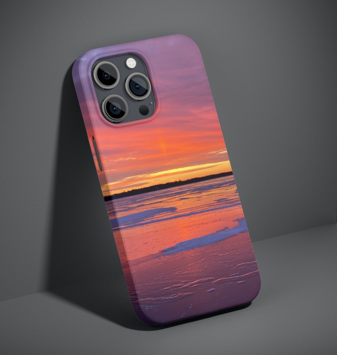 Ice Lake Sunrise, Lake Michigan Sunrise, Sunrise Over Frozen Lake ...