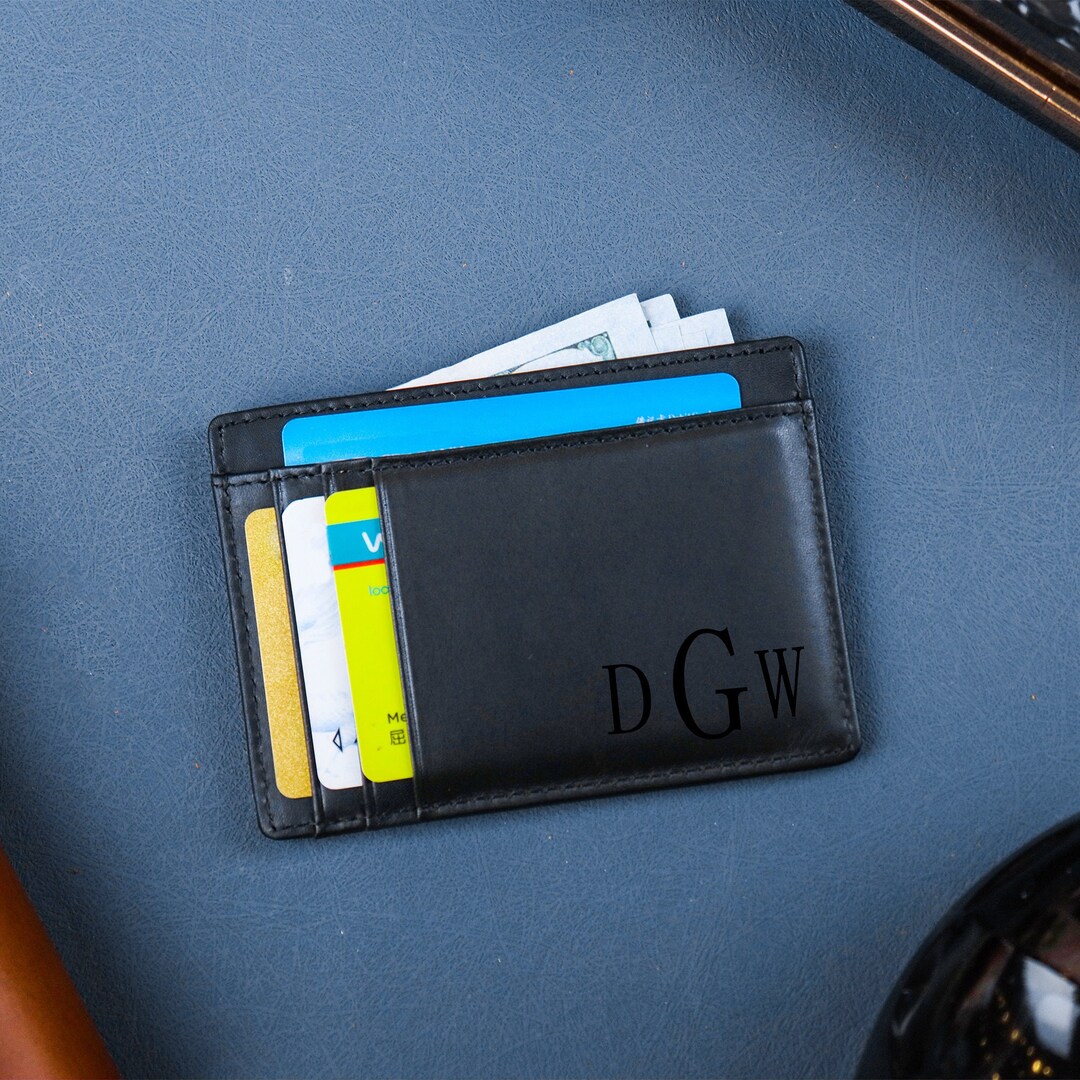 Personalized Slim Wallet, Christmas Gifts, Handwritten Wallet, Fathers ...