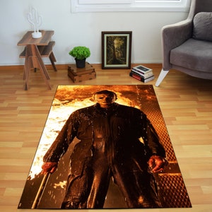 Michael Myers Rug, Horror Movie Characters Floor Rugs, Area Soft Rugs ...
