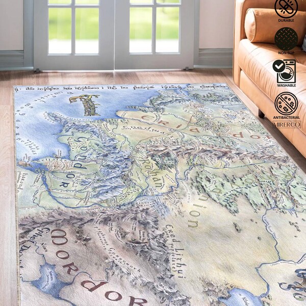 Middle Earth Map - Etsy