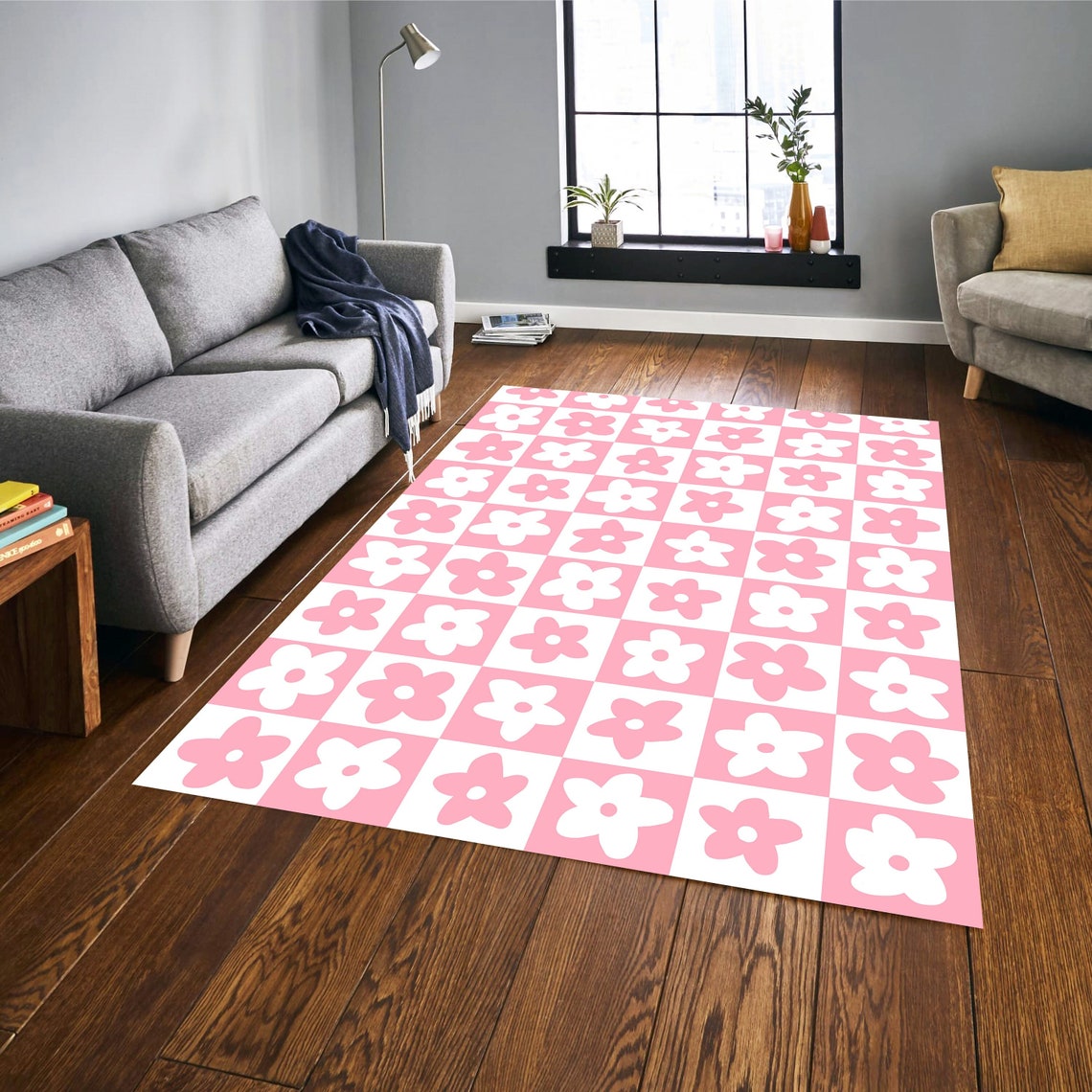 Y2k Danish Pastel Pink College Dorm Decor Area Rug Pink - Etsy