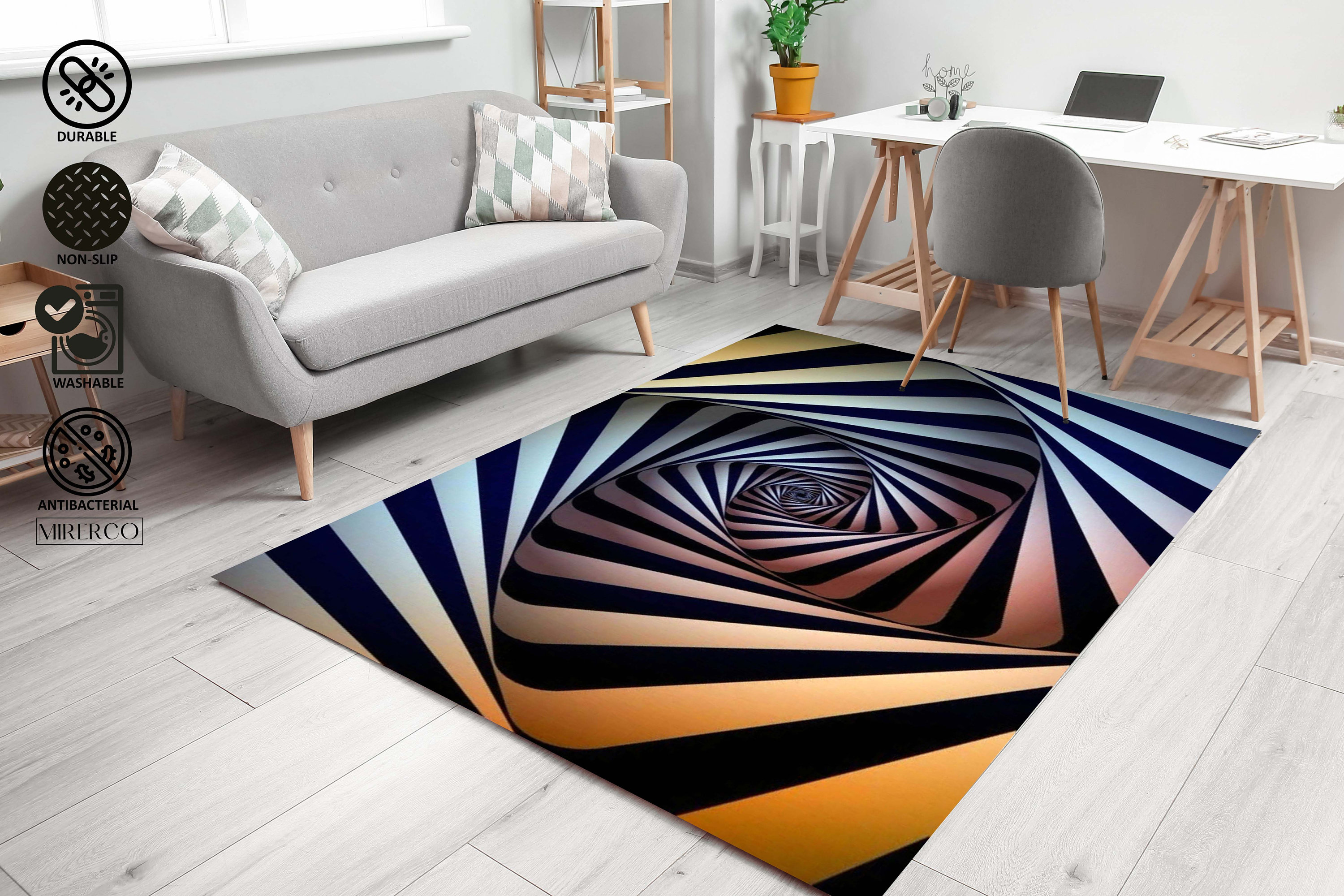 3D Illusion Rug 3D Vortex Rug for Living Room Rug Fan - Etsy