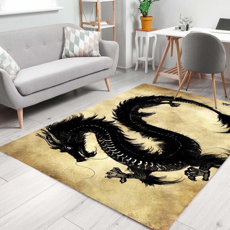 Fantasy Dragon Rug - Etsy