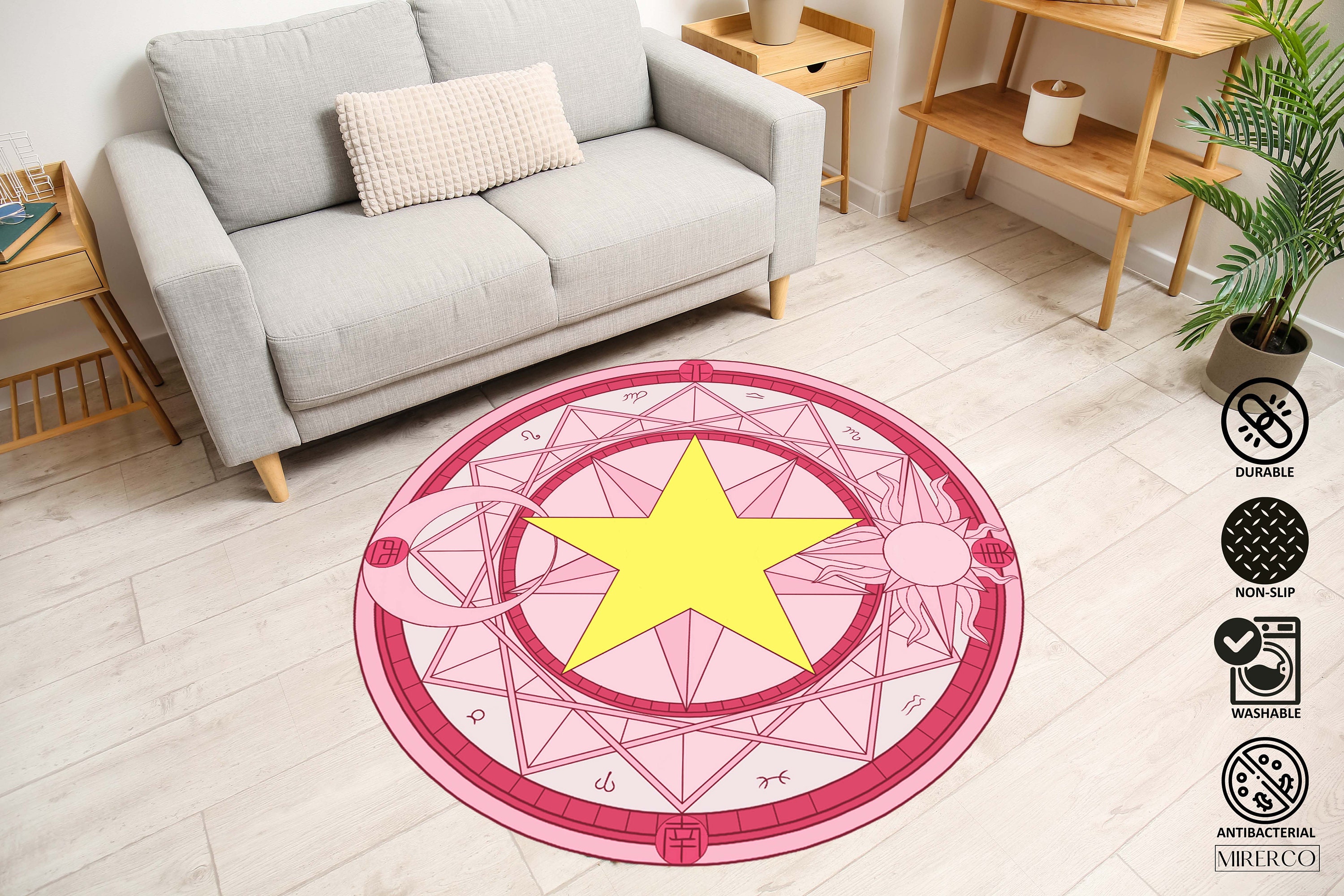Sakura Rug Magic Circle Rug Symmetry Sphere Sakura Sakura - Etsy