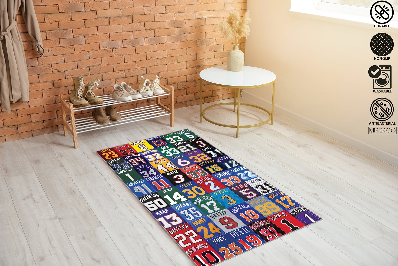 NBA Rug NBA Basketball Rug Modern Rug Custom Rug - Etsy