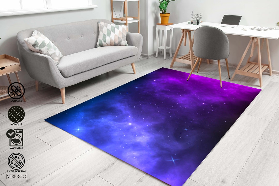 Milky Way Galaxy Rug, Galaxy Space Rug, Kids Room Rug, Area Rug, Modern ...