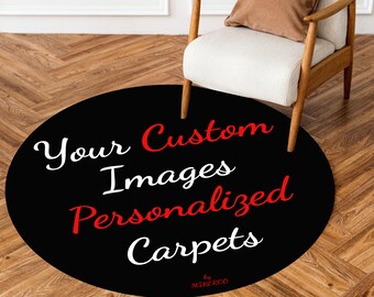 Custom Rug Round Logo - Etsy