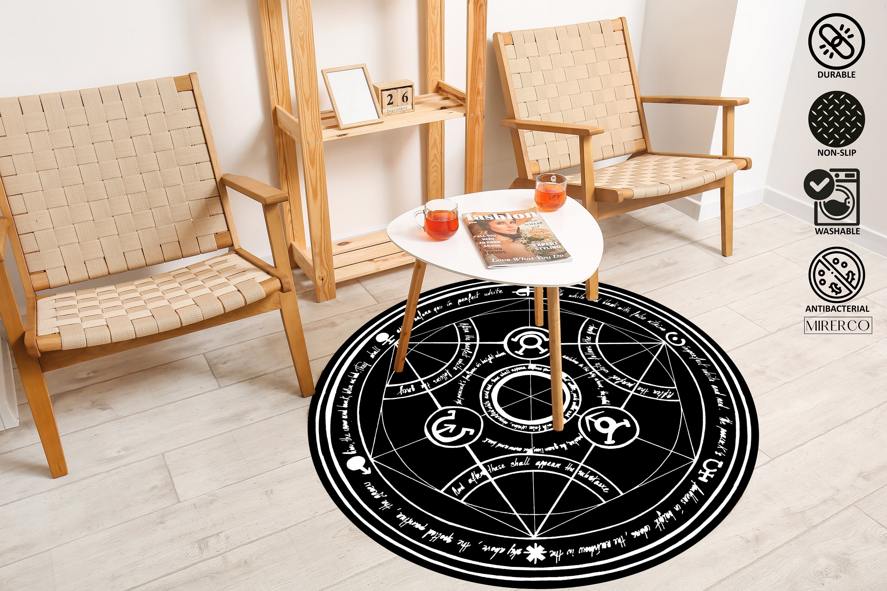 Full Metal Rug, Transmutation Circle Rug, Alchemist Rug, Japanese ...