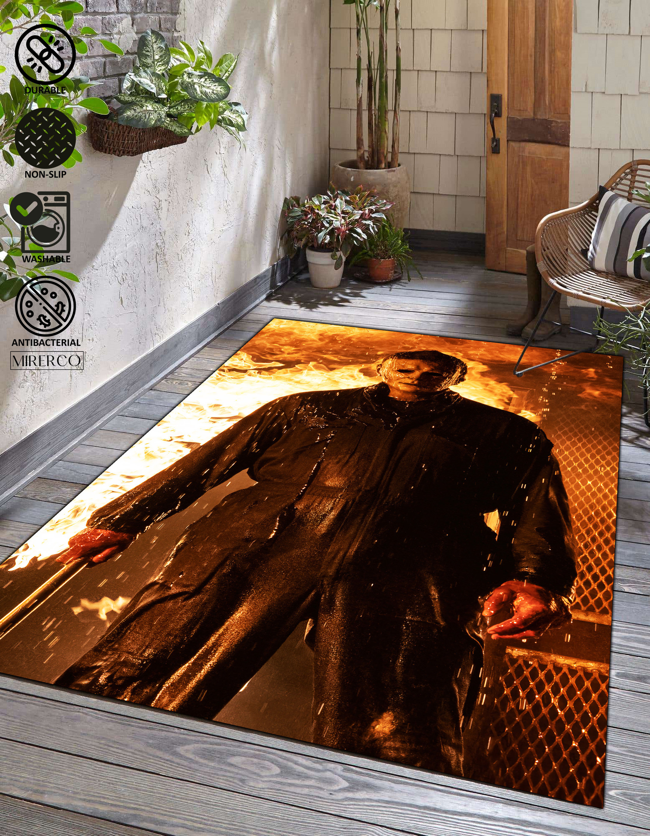 Michael Myers Rug, Horror Movie Characters Floor Rugs, Area Soft Rugs ...