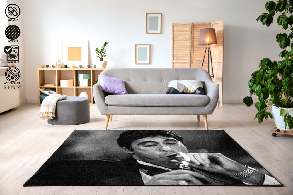 Scarface Rug, Tony Montana Rug, Scarface Carpet, Movie Rug, for Living ...