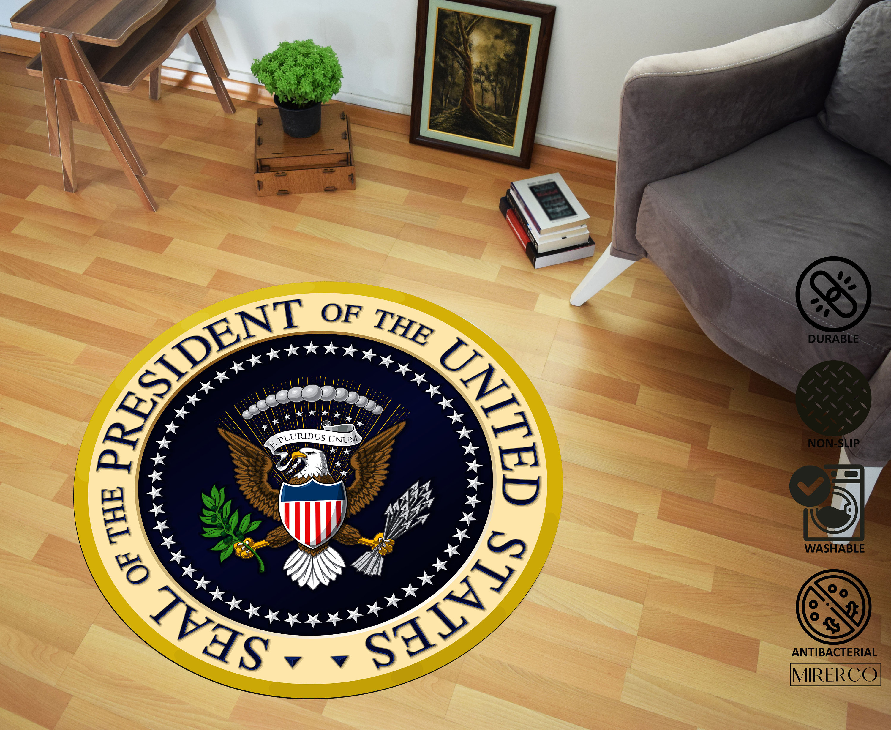 American Eagle Rug, Office Decor, White House Carpet, Seal of the ...