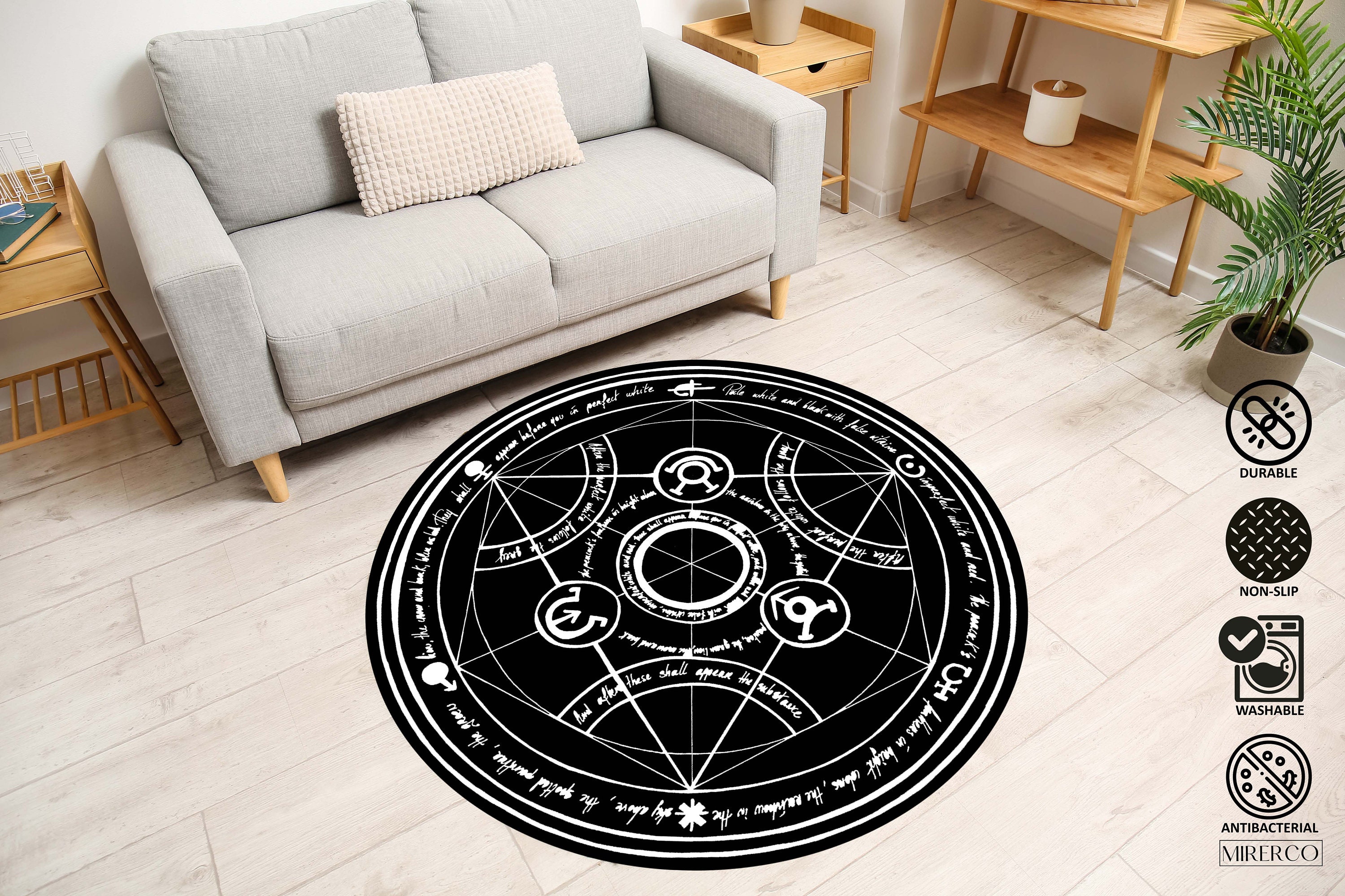Full Metal Rug, Transmutation Circle Rug, Alchemist Rug, Japanese ...