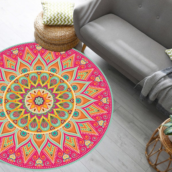 Mandala Rug - Etsy