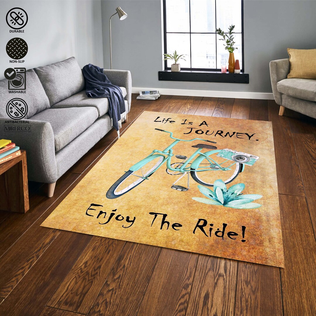 Bicycle Gifts Rug, Gifts for Wife, Unique Birthday Gifts Ideas, Cute ...