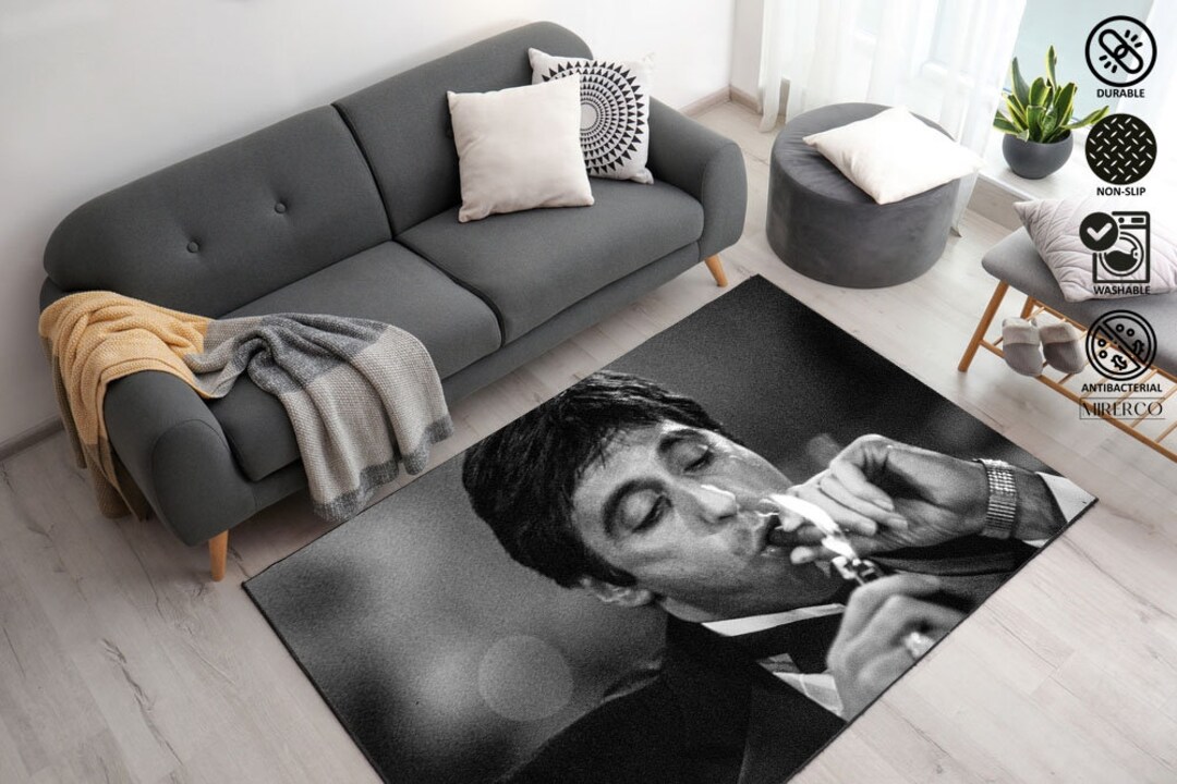 Scarface Rug, Tony Montana Rug, Scarface Carpet, Movie Rug, for Living ...