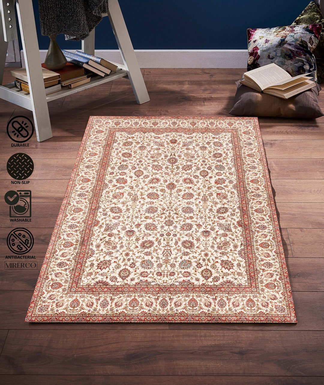 Prayer Rug Thick, Prayer Mat, Prayer Rug Women, Prayer Rug White, Anti ...