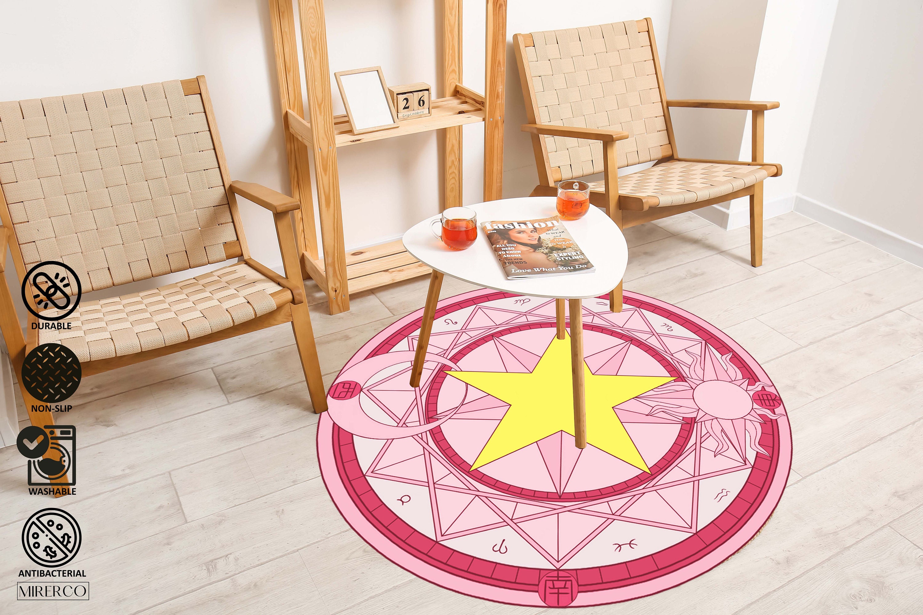 Sakura Rug Magic Circle Rug Symmetry Sphere Sakura Sakura - Etsy