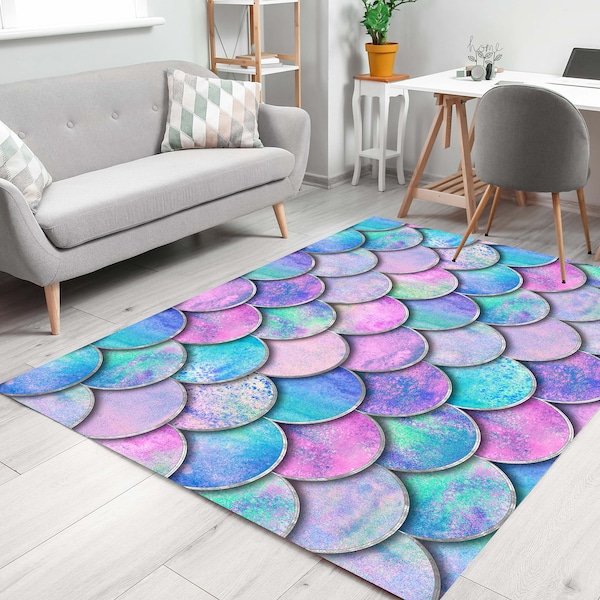 Mermaid Area Rug - Etsy