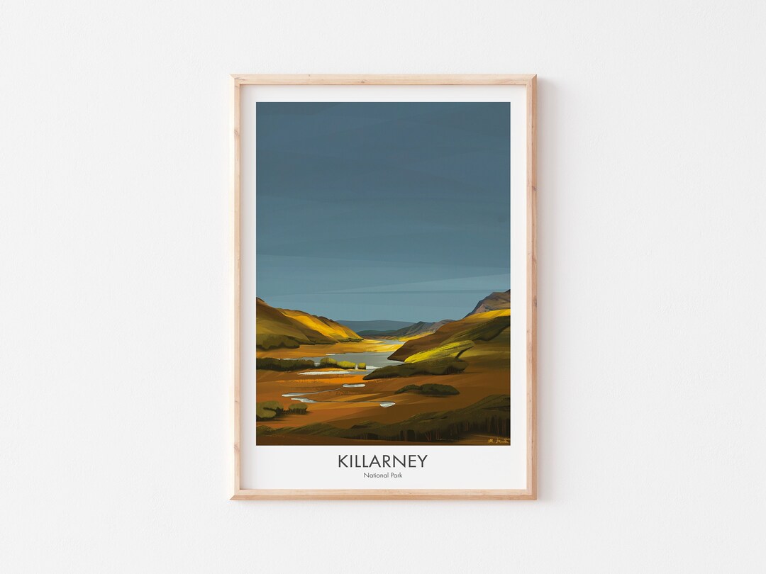 Killarney Poster, Killarney National Park, County of Kerry Art, Irish ...