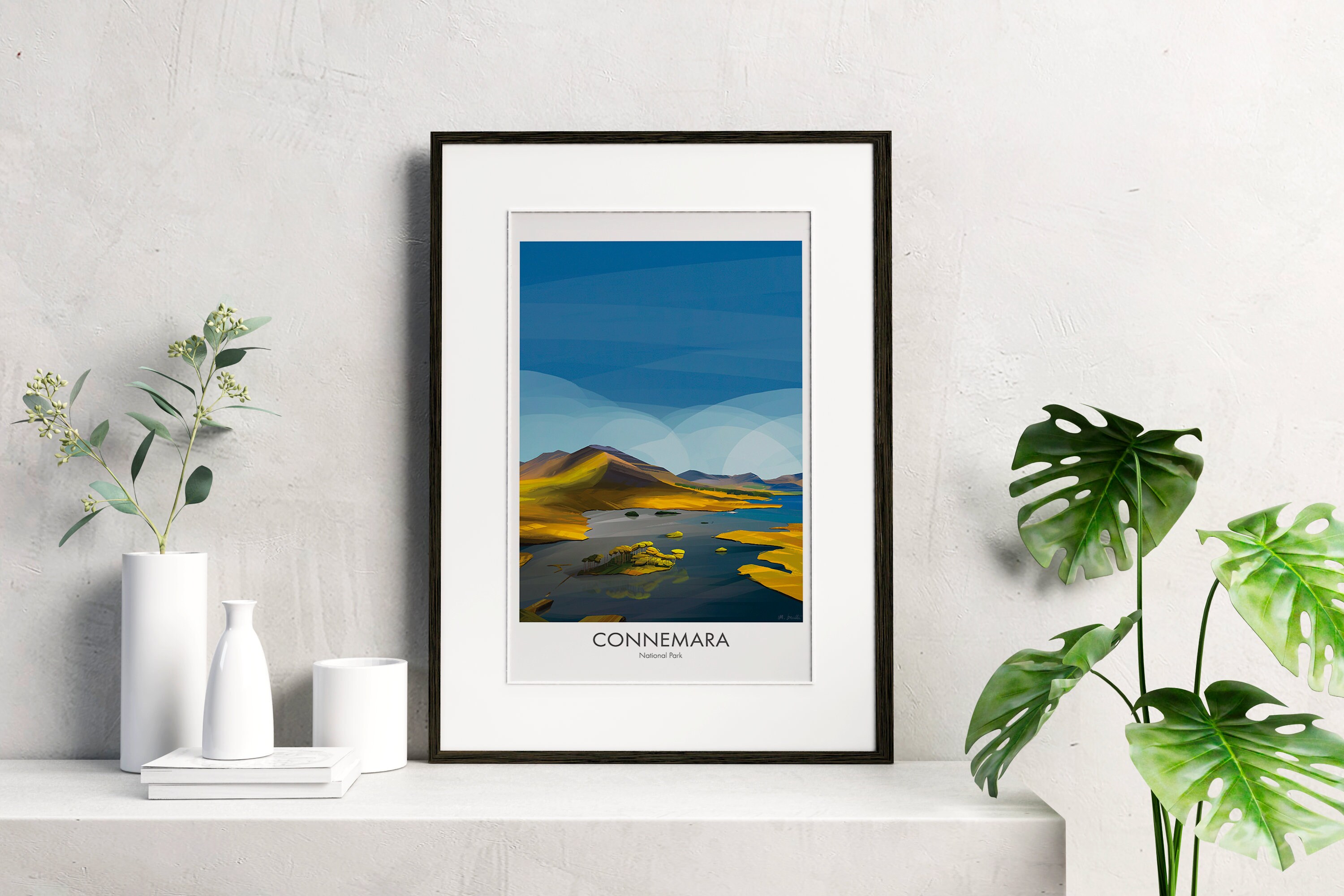 Connemara National Park Poster, Ireland Travel Poster, Galway Print ...