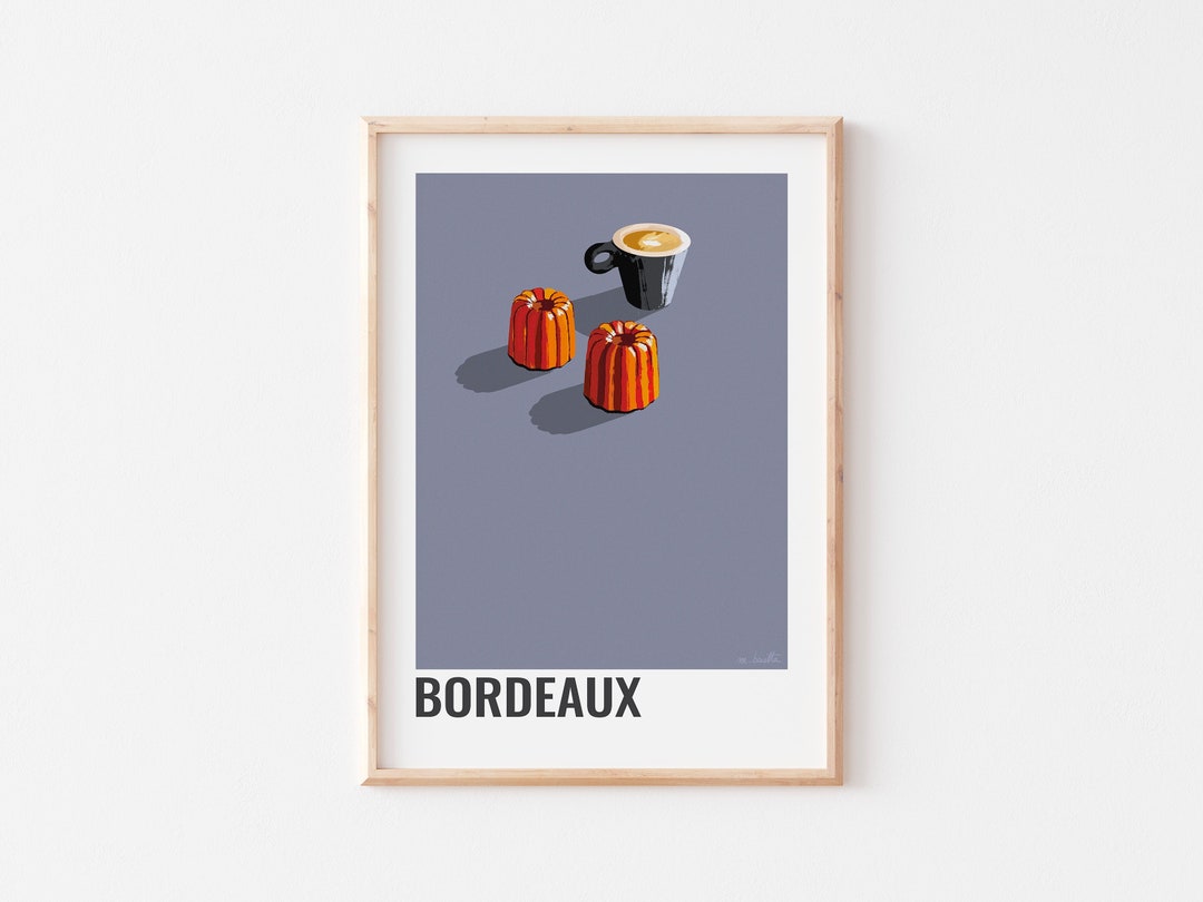 BORDEAUX POSTER, Decorative Poster of the City of Bordeaux, Bordeaux ...