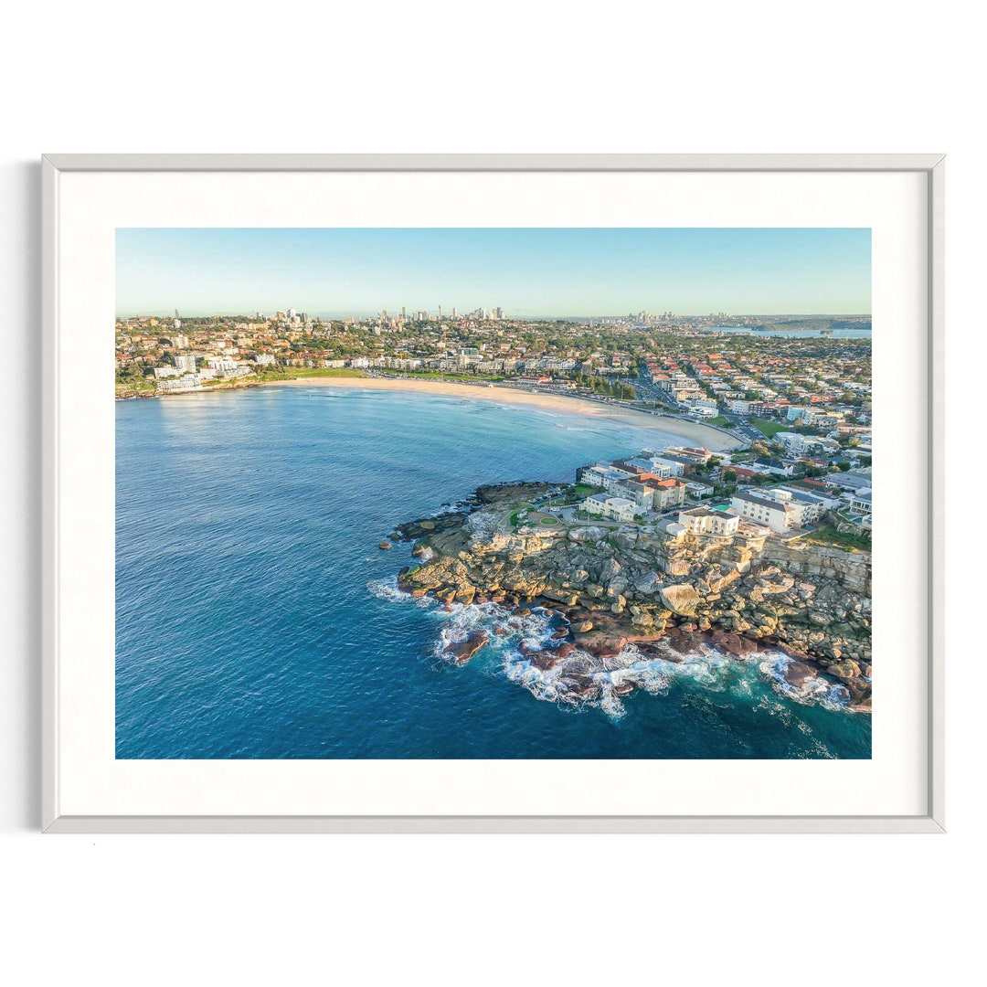 Plage du nord de Bondi Photographie aérienne Falaises vues d'en haut ...