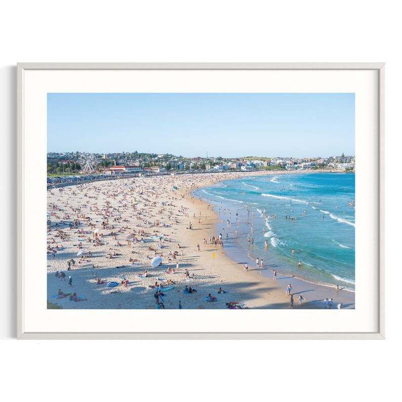 Bondi Poster Beach Photography Early Summer Giclée Art Print Australia ...