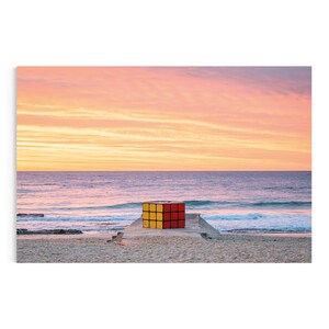 Maroubra Rubik's Cube Beach Sunrise Ocean Photography Giclée Art Print ...