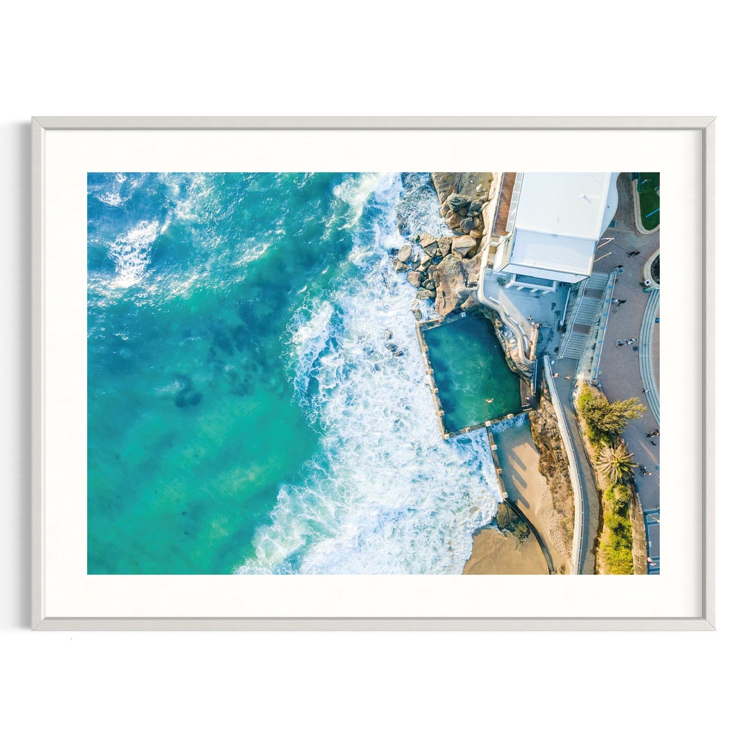 Coogee Rockpool From Above Ocean Pool Aerial Photography Giclée Art ...