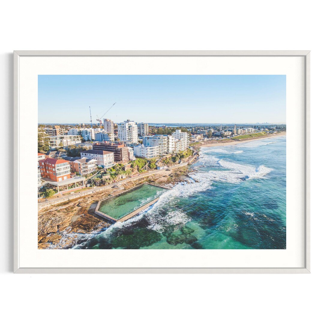 Cronulla Ocean Pool Print | Aerial Photography | Australia Beach Poster ...