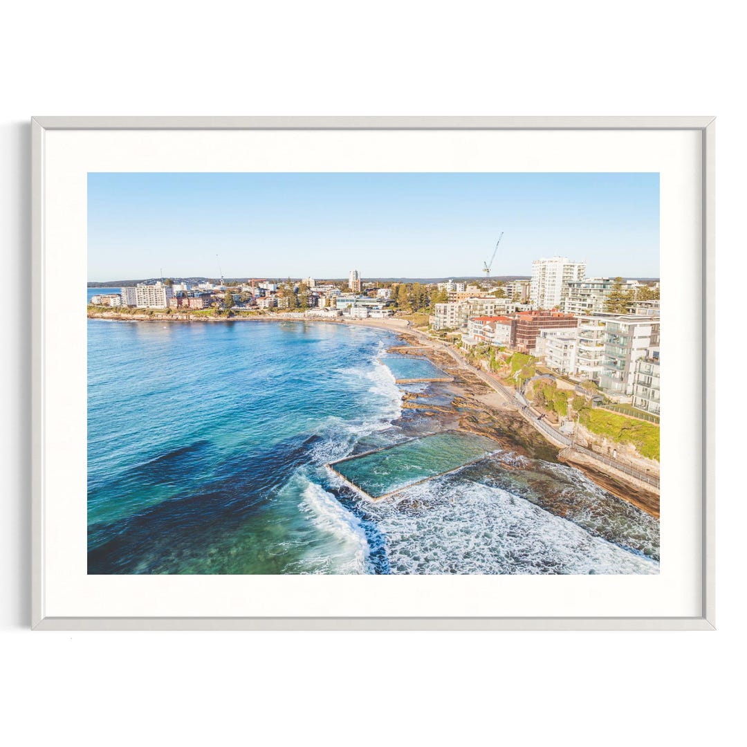 Cronulla Ocean Pool Print | Aerial Beach Photography | Australia ...