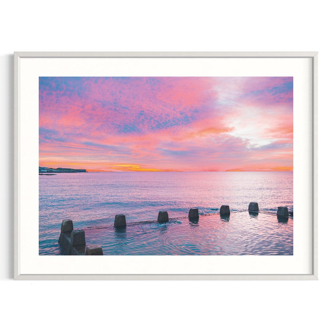 Coogee Rockpool Sunrise Print | Coastal Photography | Australia - Etsy