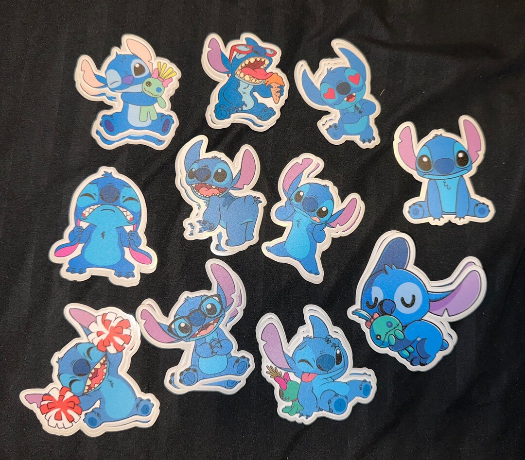Stitch Vinyl Stickers - Etsy
