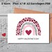Printable Valentine's Day Card, Rainbow Love Card, 5 X 7, 4.25 X 5.5 ...