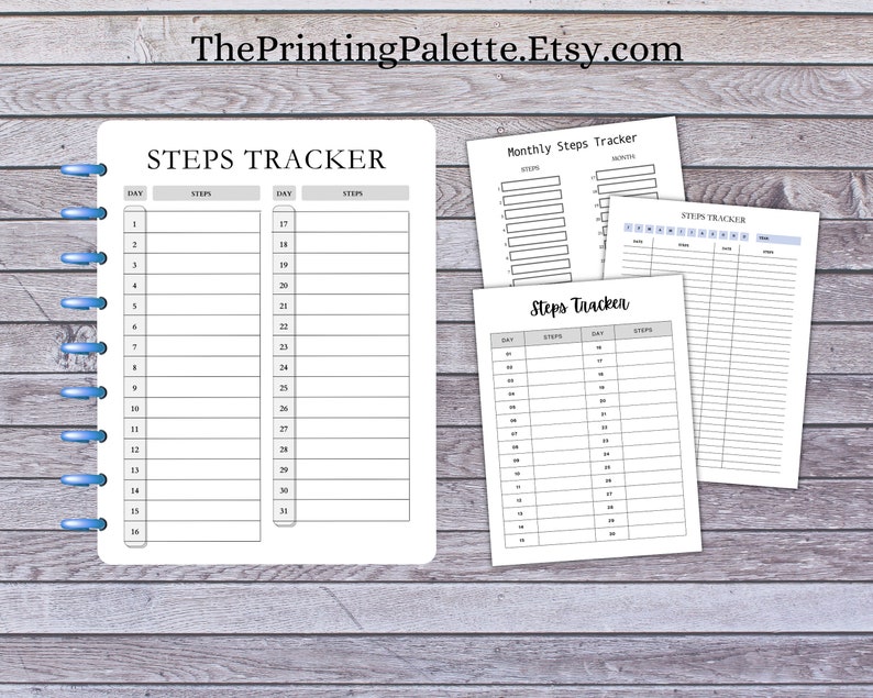 Step Tracker Digital, Step Tracker List Printable, Step Tracker ...